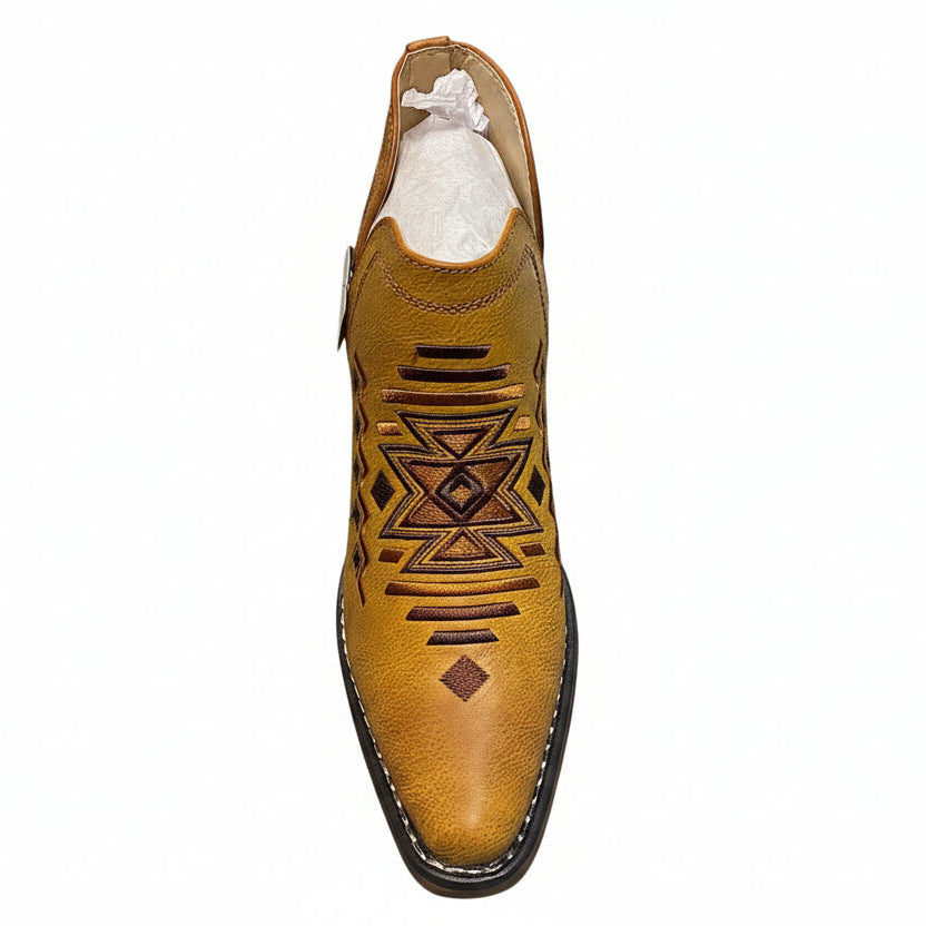 Buy Roper Womens Ava Boot - Tan Aztec Western Stitch | The Stable Door