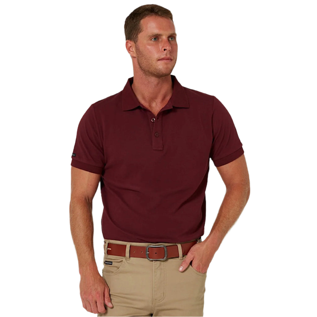 Buy Pilbara Mens Classic Polo - Maroon | The Stable Door