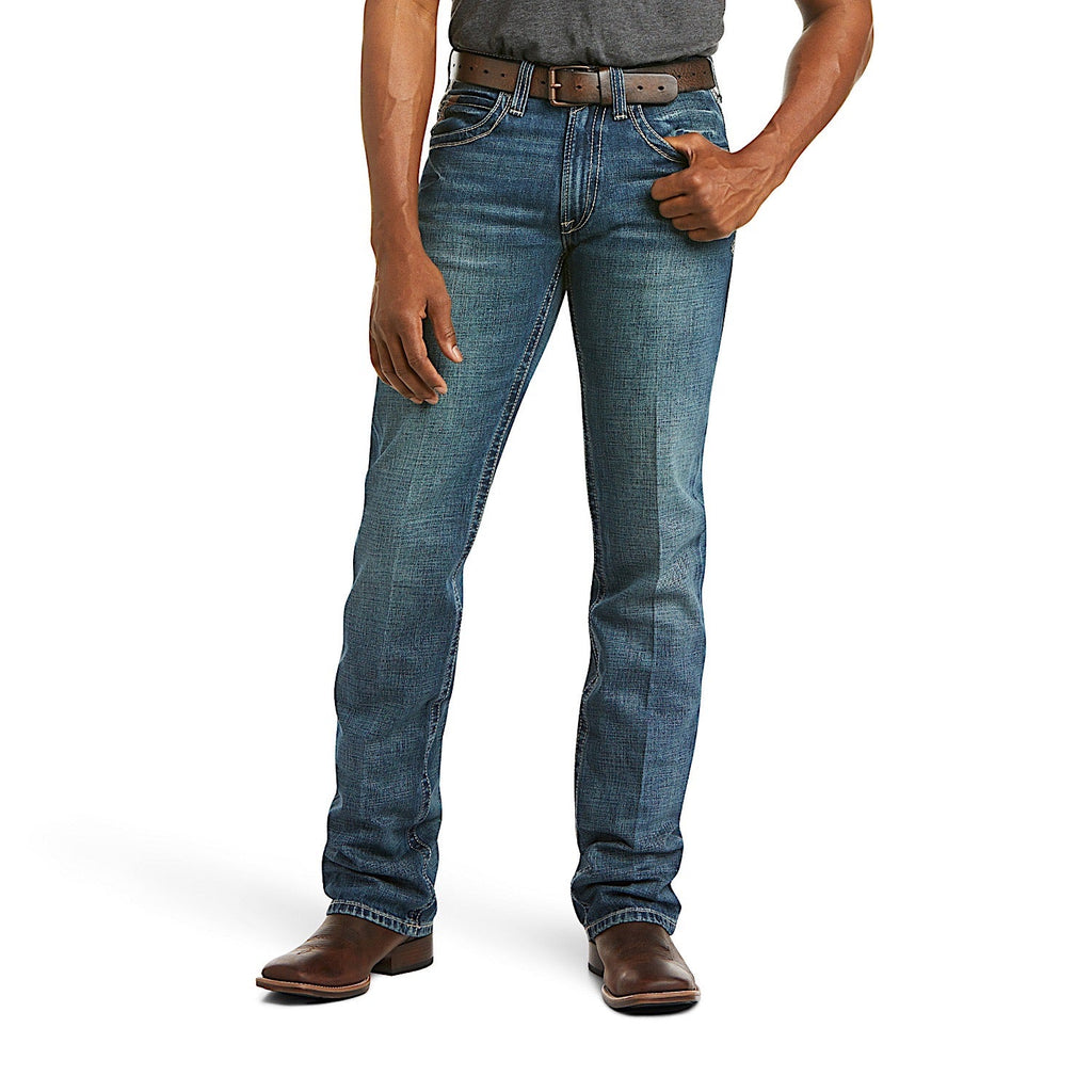 Buy Ariat Mens M5 Boundary Slim Straight Leg Jeans - Gulch | The Stable ...
