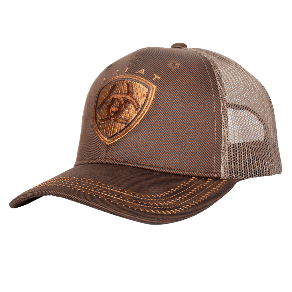 Buy Ariat Structured Cap - Brown Oilskin | The Stable Door