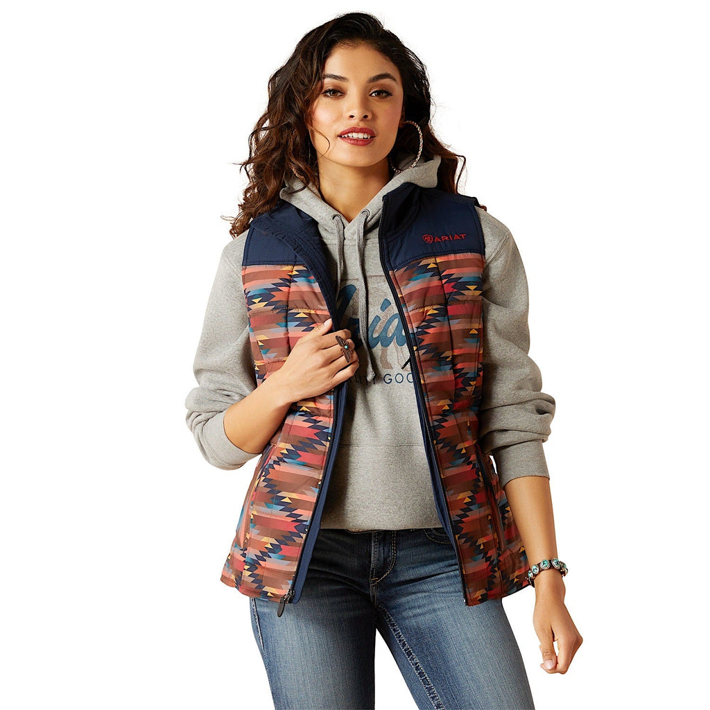 Buy Ariat Womens Crius Insulated Vest Mirage Print | The Stable Door