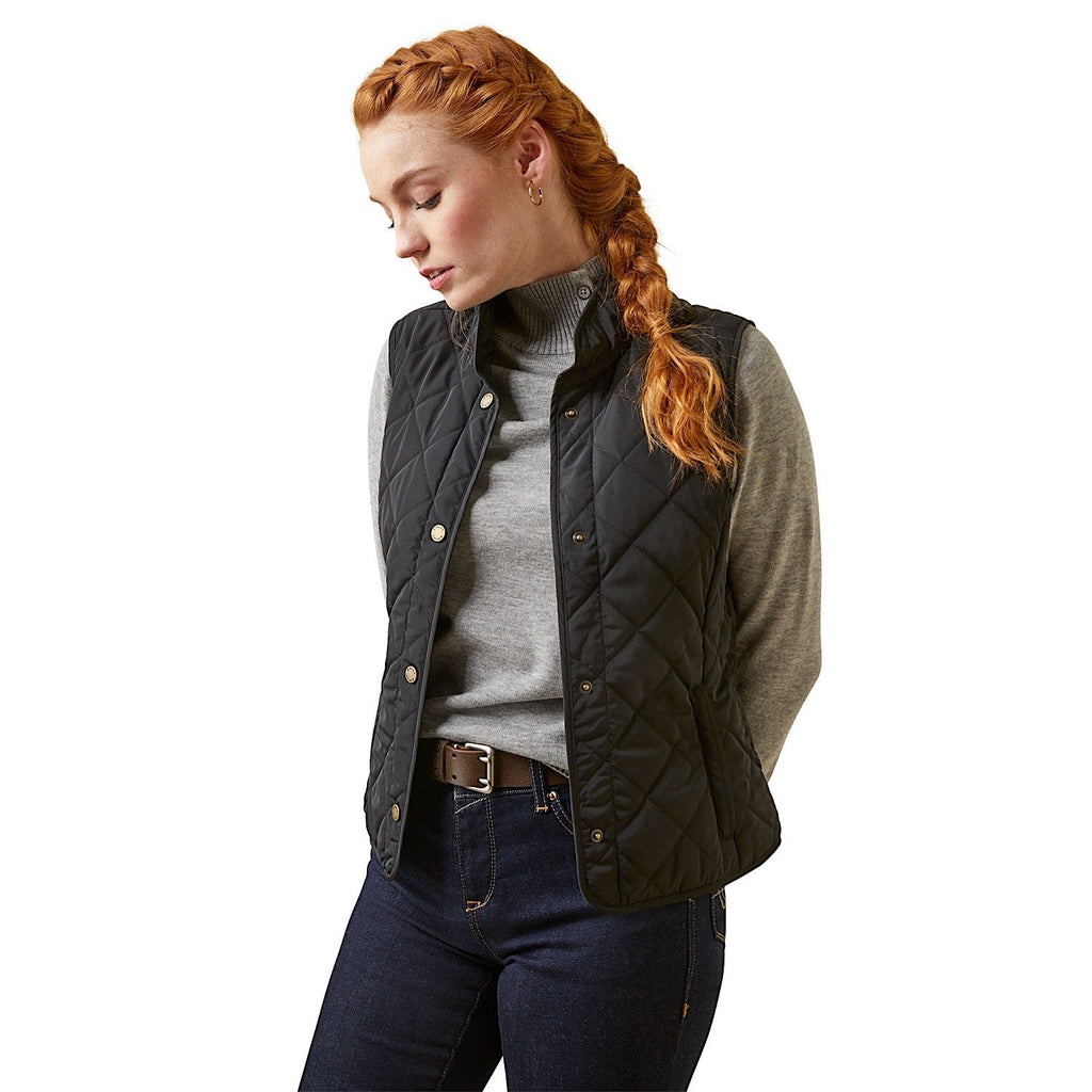 Buy Ariat Womens Woodside Vest Black | The Stable Door