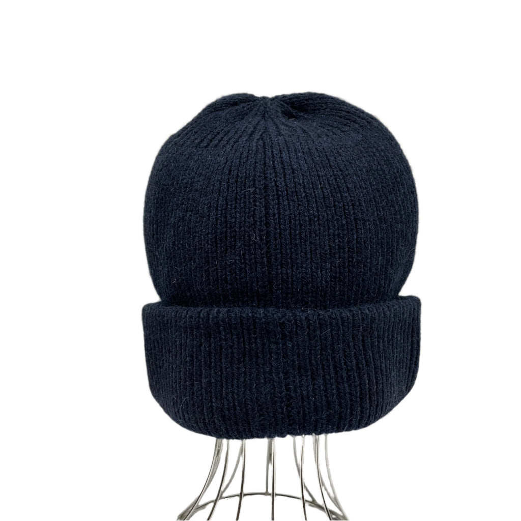 Buy Avenel Fishermans Rib Double Knit Ragg Wool Beanie - Navy – The ...