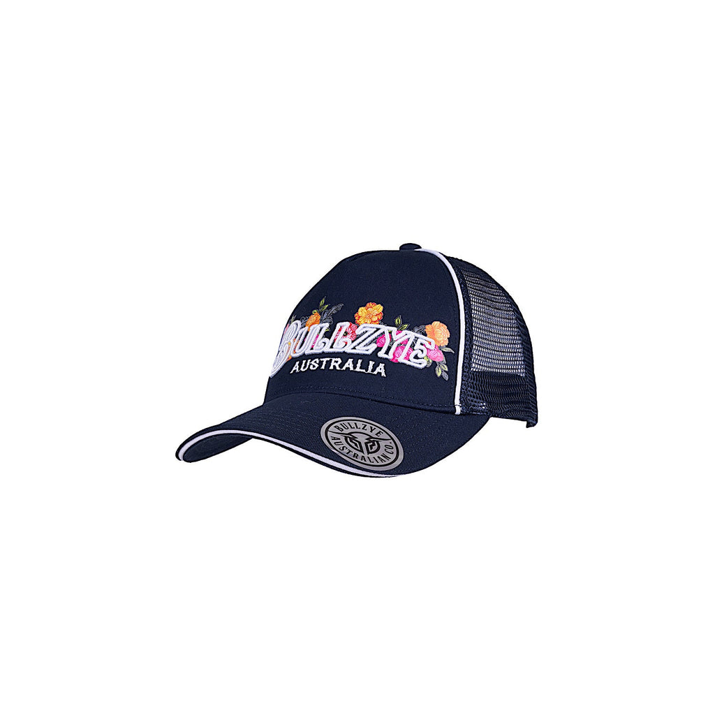 Buy Bullzye Flora High Profile Trucker Cap - Navy| The Stable Door