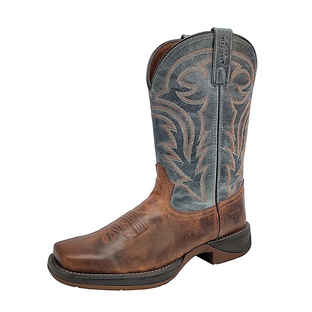 Buy Pure Western Mens Irving Boot - Brown/Blue | The Stable Door