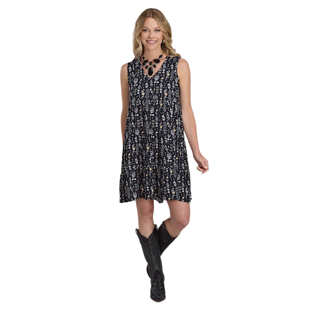 Buy Roper Womens Studio West Collection Dress - Print Black |The Stable ...