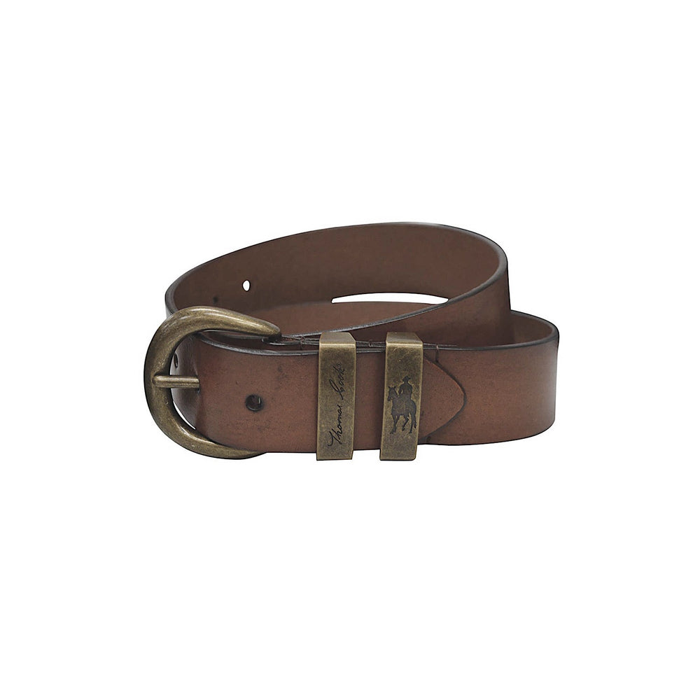 Buy Thomas Cook Brass Twin Keeper Belt Camel | The Stable Door