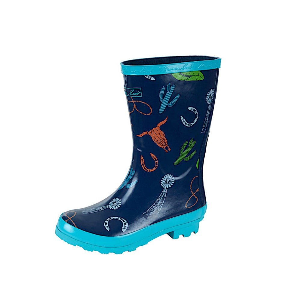 Buy Thomas Cook Kids Finley Gumboot - Navy/Cobalt | The Stable Door