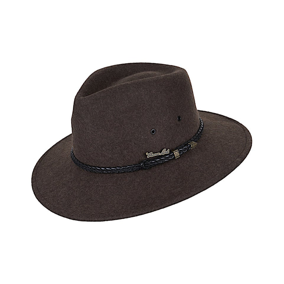 Buy Thomas Cook Wanderer Crushable Hat - Dark Brown Marle | The Stable Door