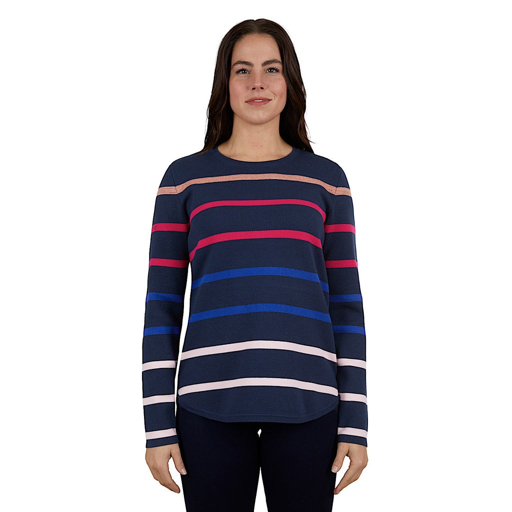 Buy Thomas Cook Womens Evelyn Milano Stripe Knit Jumper - Navy | The ...