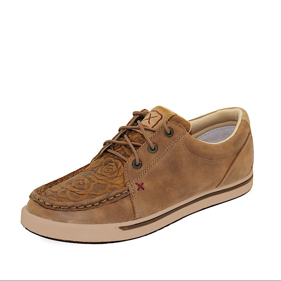 Buy Twisted X Womens Leather Loper Lace Up Shoe - Almond | The Stable Door