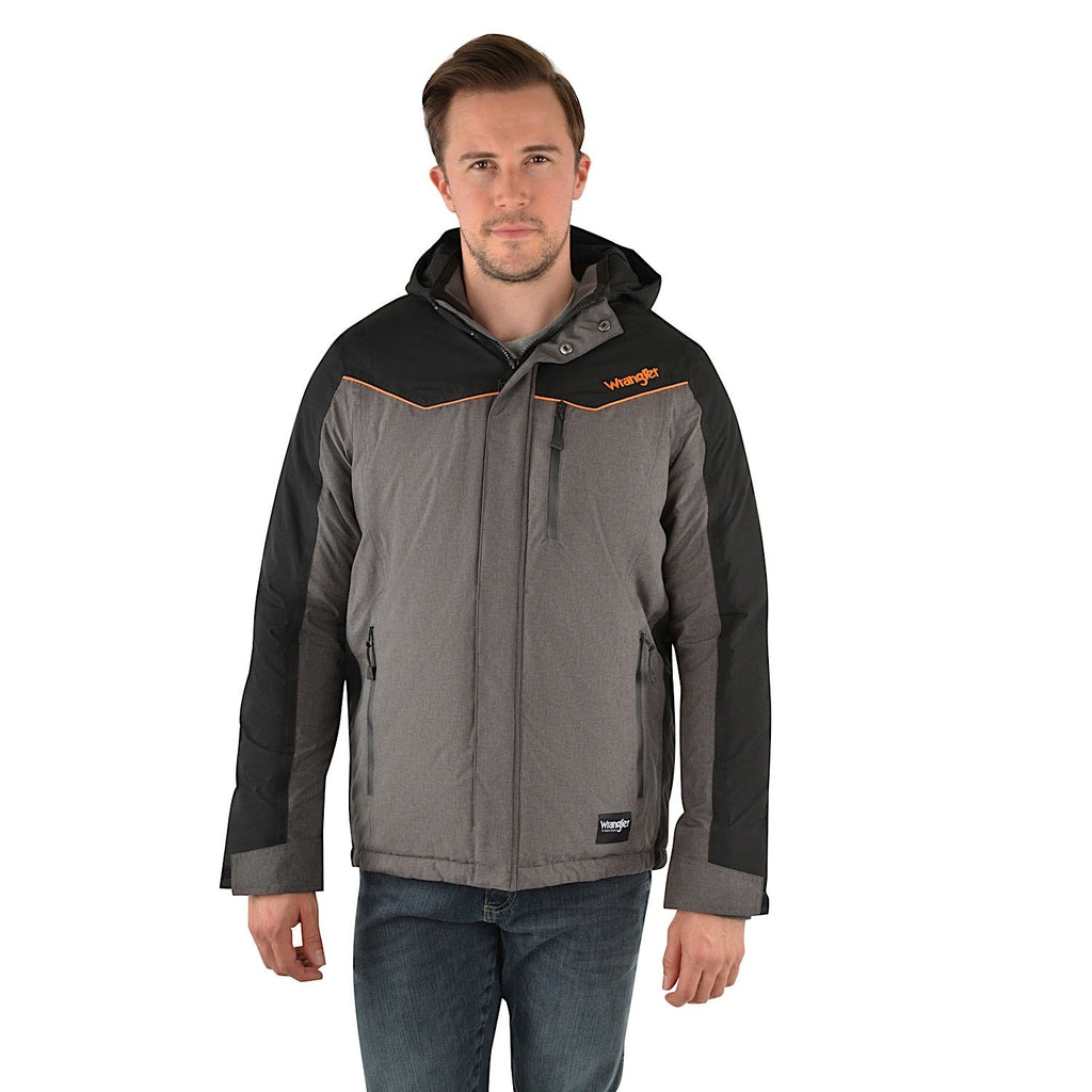 Buy Wrangler Men's Jamie Jacket Charcoal Marle/Black – The Stable Door