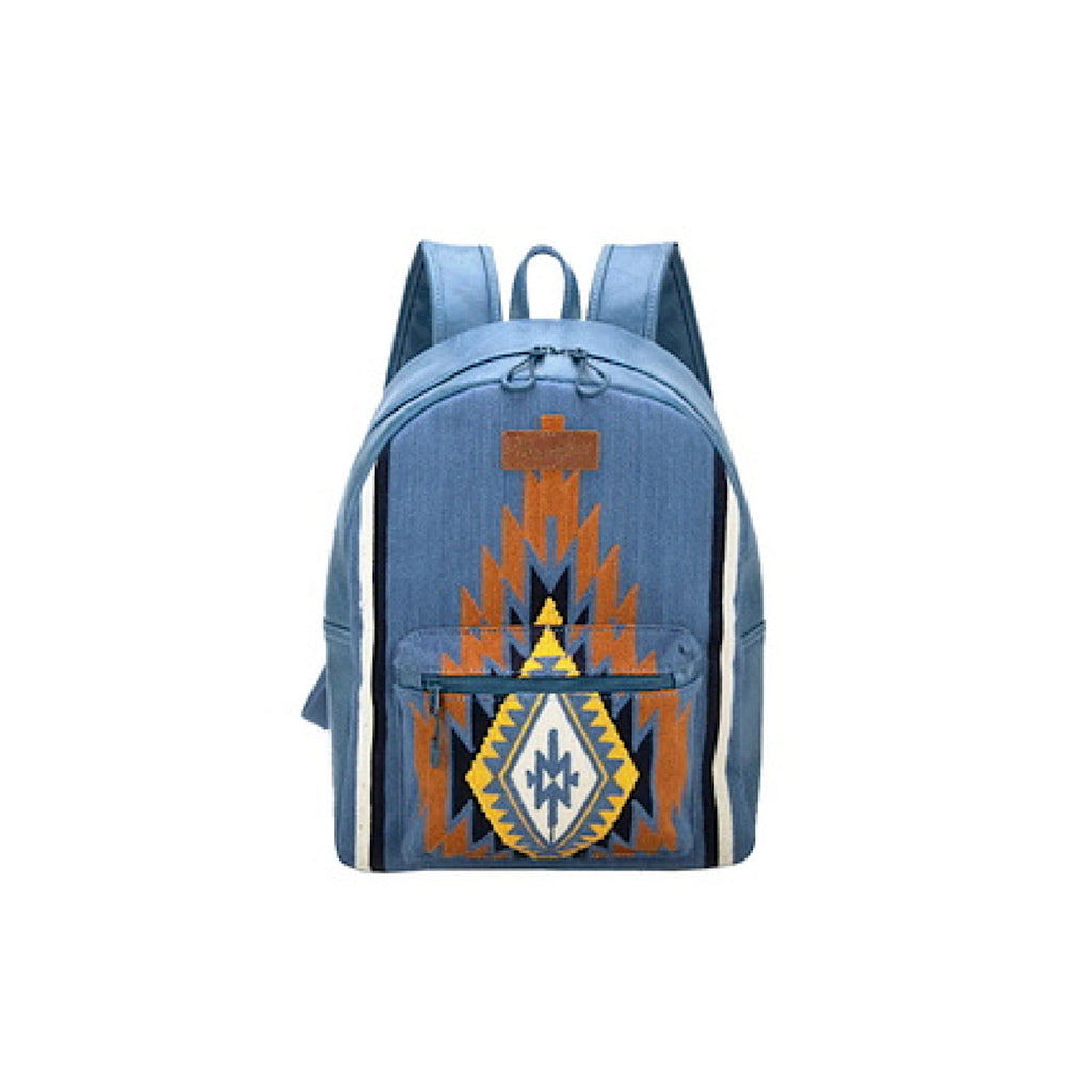 Buy Wrangler Womens Maya Aztec Backpack - Blue | The Stable Door